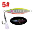 Wofarmy Slow Jigging Iron Plate Lure Glow In The Dark Design 60G 80G ...