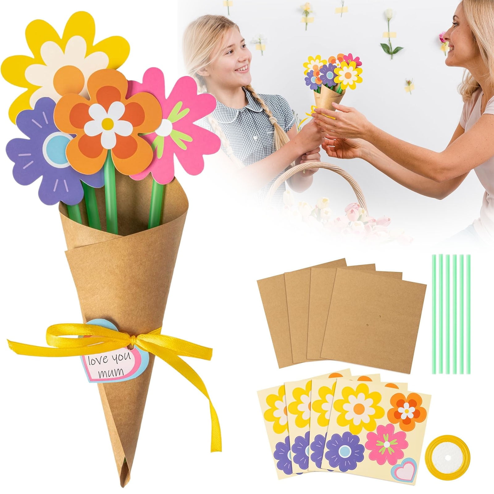 Mothers Day Crafts For Kids Flower Crafts For Kids BeYumi Flower ...