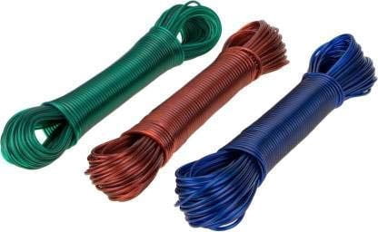 Wofier 20 Meter PVC Coated Stainless Steel Clothesline Multipurpose ...