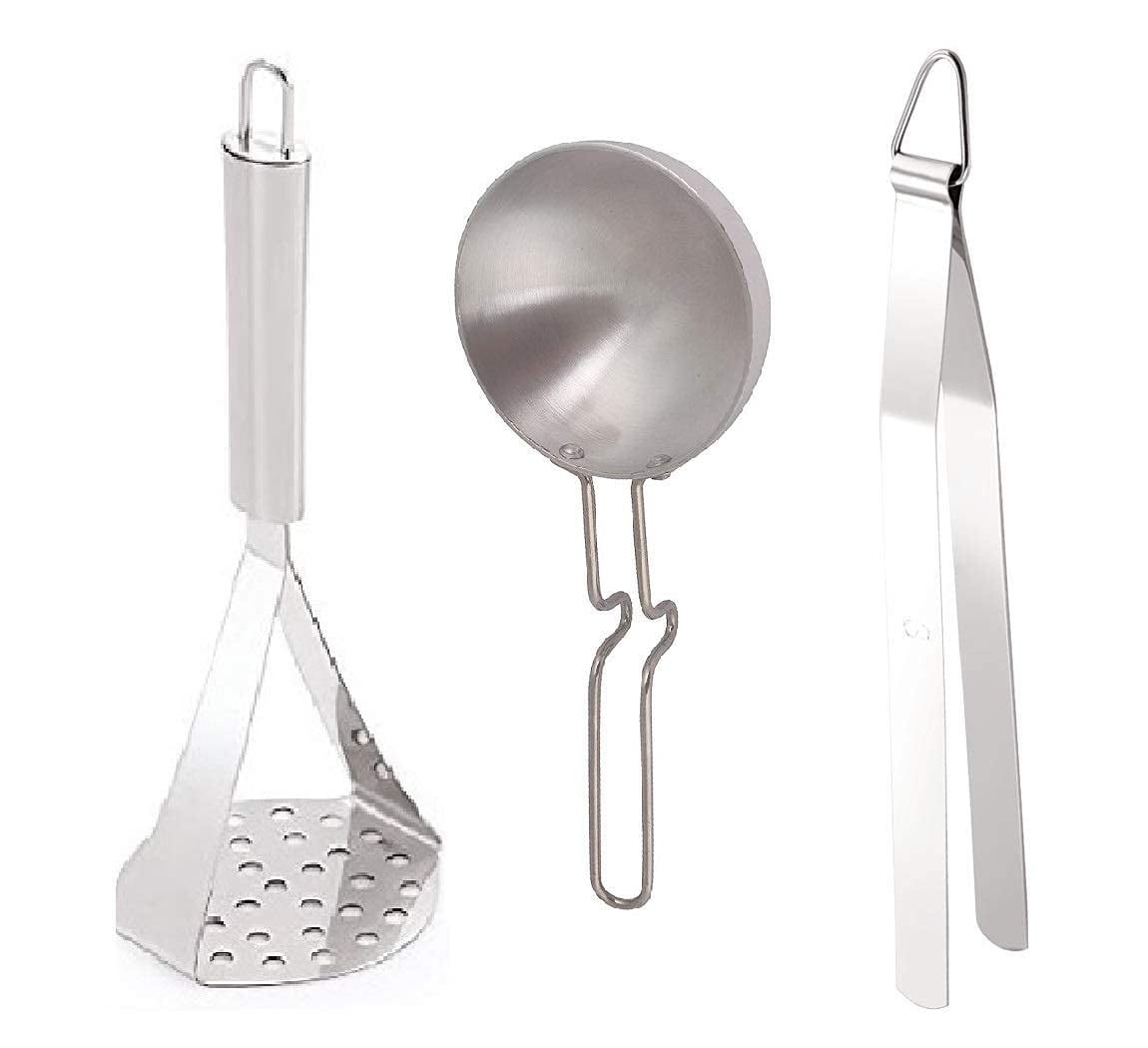 Wofier Stainless Steel Kitchen Combo Set of Potato Vegetables Pav Bhaji ...