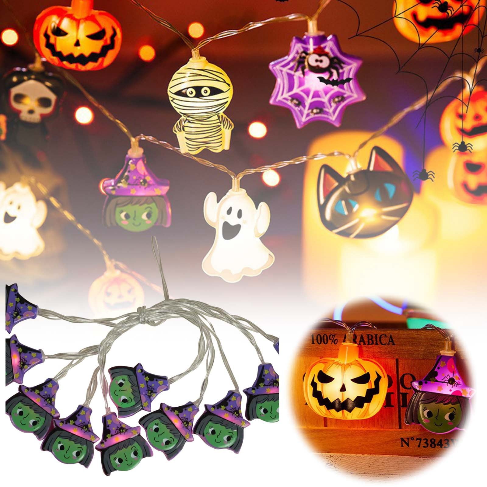 Wojeull LED Green Witch String Lights For Outdoor Halloween Decorations ...