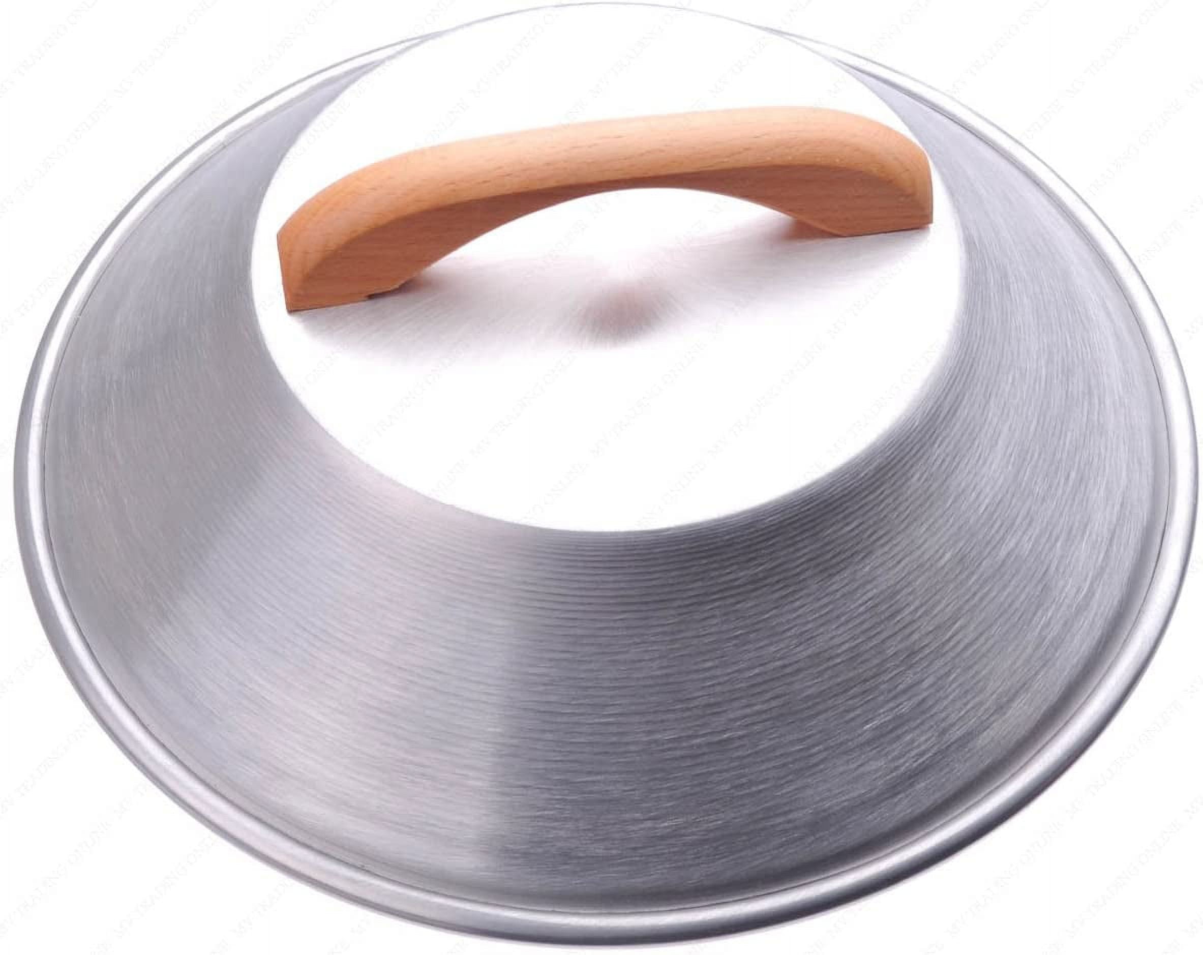 Wok Shop Aluminum Dome/flattened Top Wok Cover, 16 Inch (For 18" Wok ...