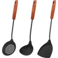 Wok Tools, Wok Utensil,Wok Spatula,Ladle,Skimmer Tool Set,Non Stick ...