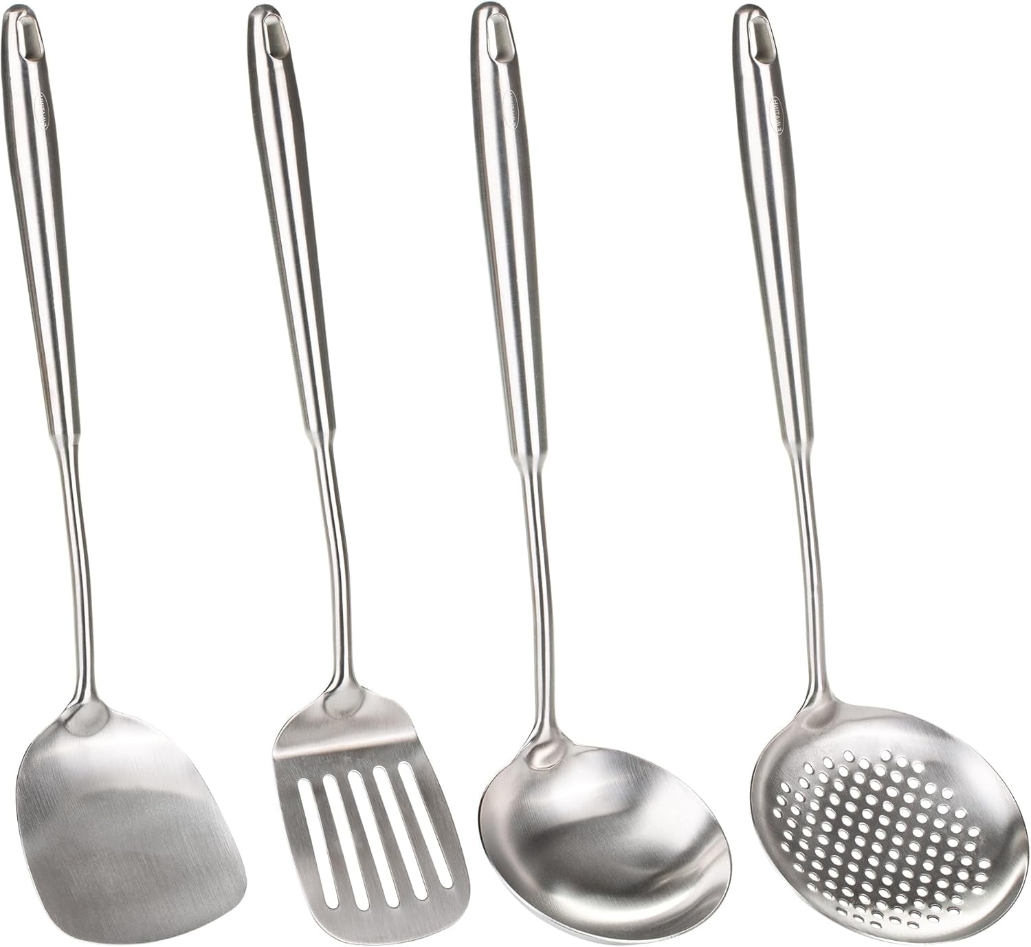 Wok spatula and ladle,Skimmer Ladle Tool Set, Chinese Wok Utensil Set ...