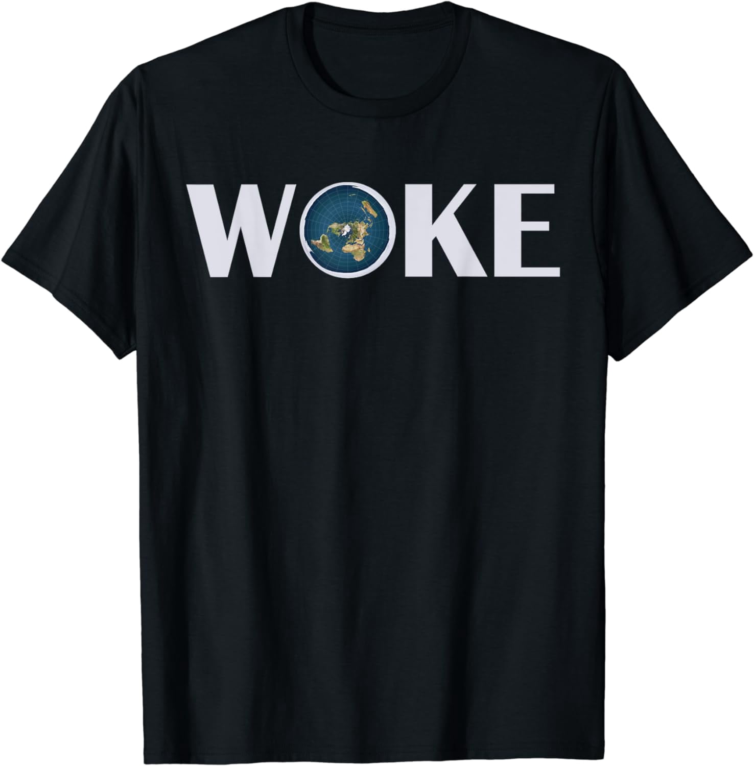 Woke T Shirt Flat Earth Society Planet for Men Women Gift - Walmart.com