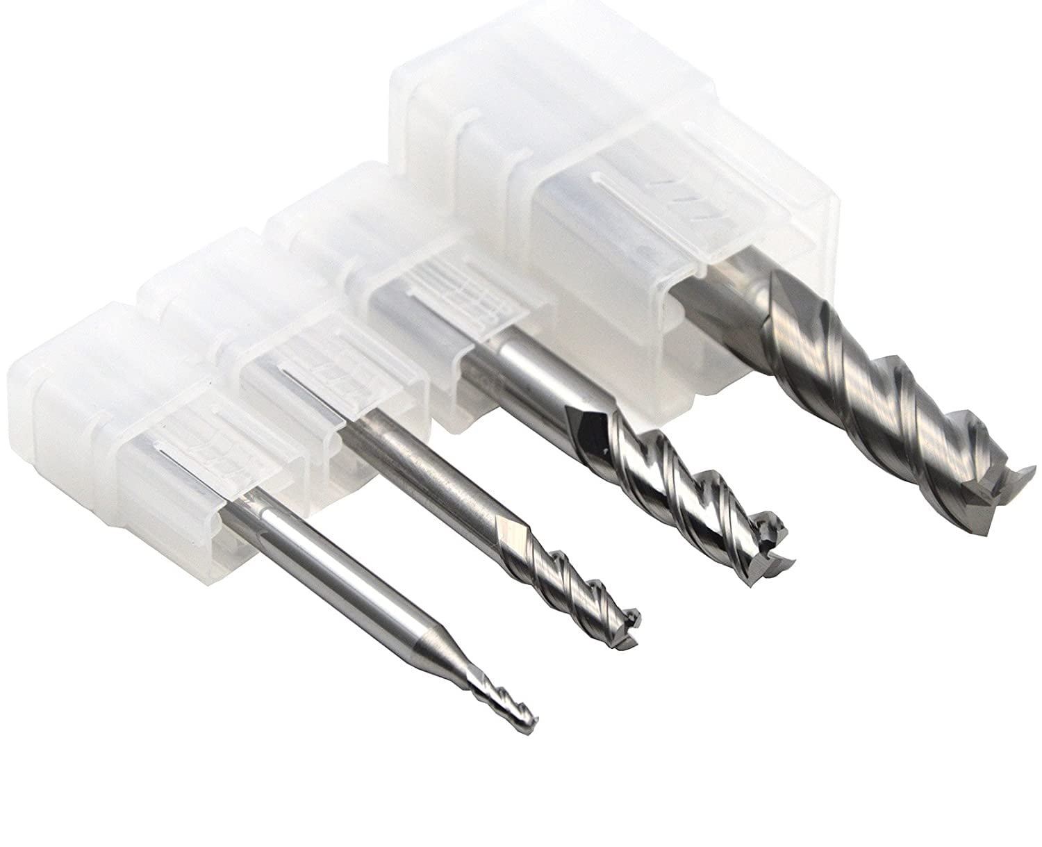 Wokesi2 3 4 6mm Cutting Dia,Pack of 4,Square End Mill For Aluminium ...