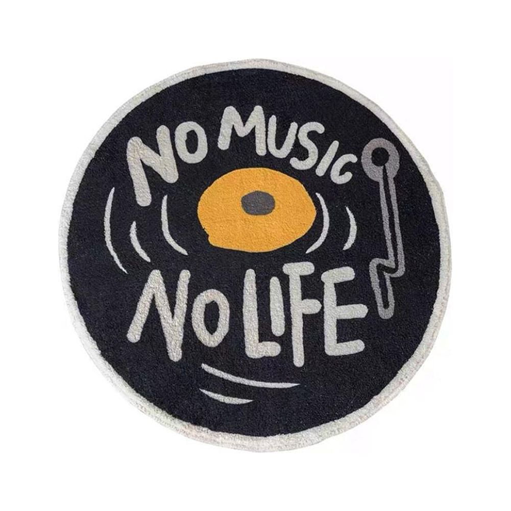 CD Shaped Carpet Round Area Rugs for Living Room Nordic Letter Printed ...