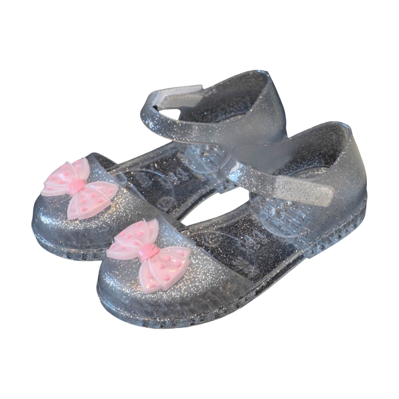 Wolcakyue Girls Jelly Sandals Jelly Sandals Rubber Sole Closed Toe ...