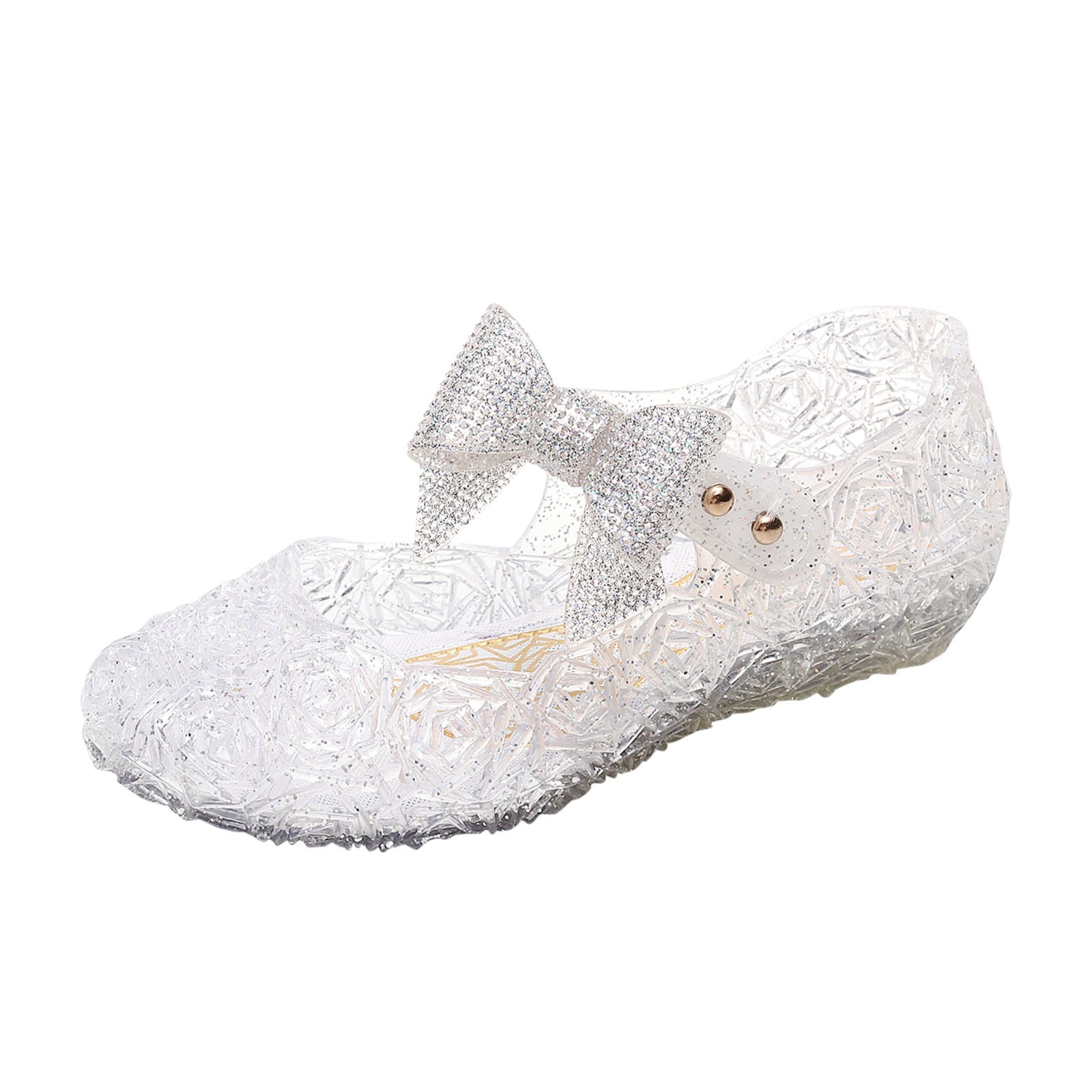 Wolcakyue Girls Kids Summer Sandals Frozen Princess Jelly High-Heeled ...