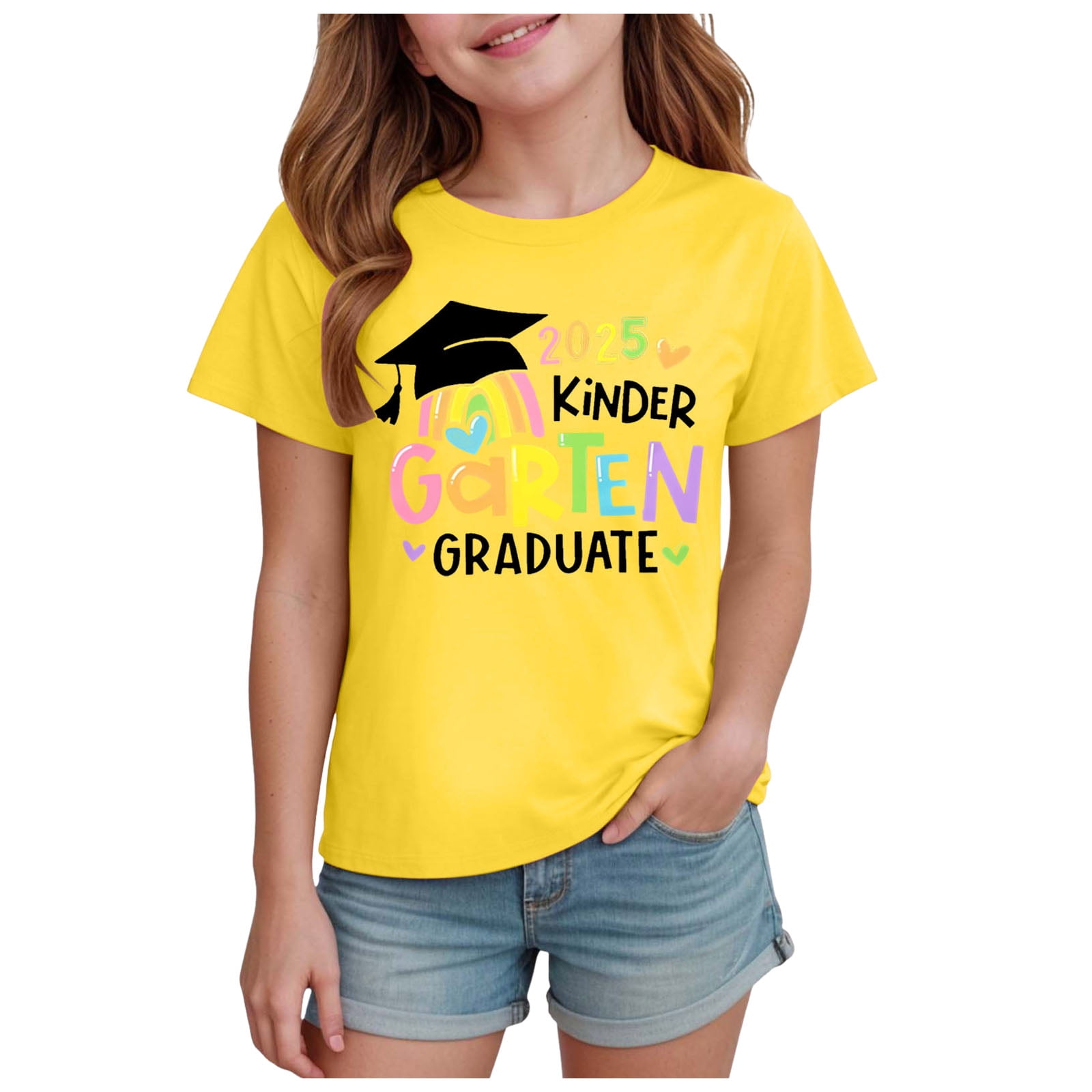 Wolcakyue Girls Shirts Graduation Shirt for Girl: Last Day of School ...