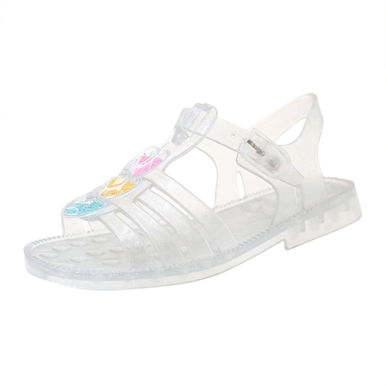 Wolcakyue Jelly Sandal Toddler Girls Cute Flower Jelly Sandals Soft ...