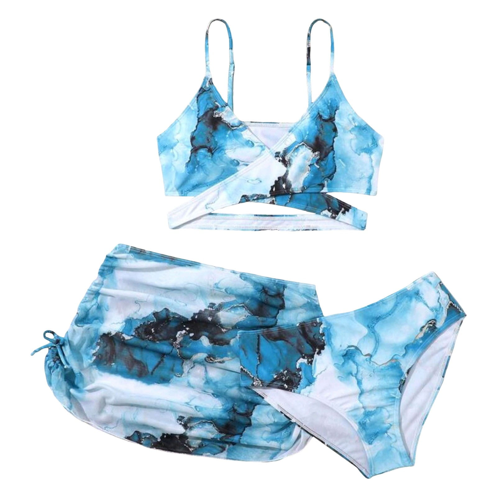 Wolcakyue Teen Girls 2025 Swimsuits Tween Kids Cutout Bathing Suits ...
