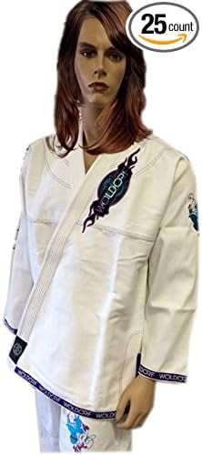Woldorf USA BJJ Jiu Jitsu Kimono Pearl Weave Gi for Women White Martial ...