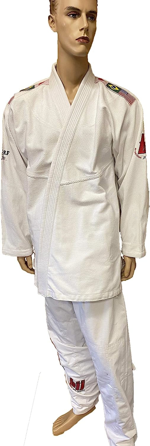 Woldorf USA BJJ Jiu Jitsu Uniform White WF Logo Competition Uniform ...