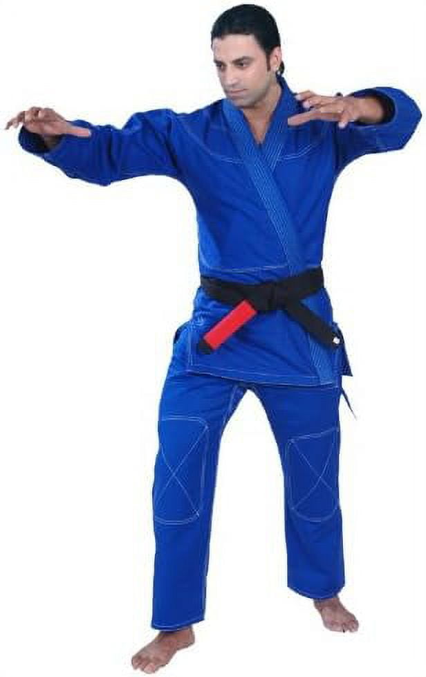 Woldorf USA Kids Good Luck Jiu Jitsu Kimono Gold Weave Blue 1 No Logo ...