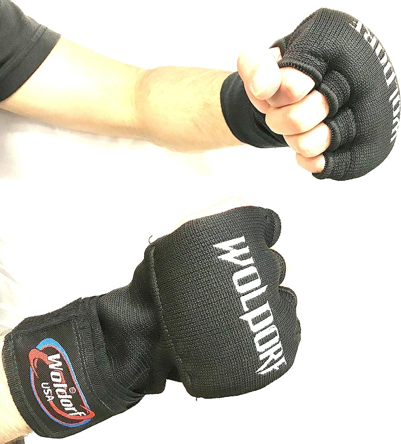 Woldorf USA Padded Inner Gloves Training Gel Elastic Hand Wraps for ...