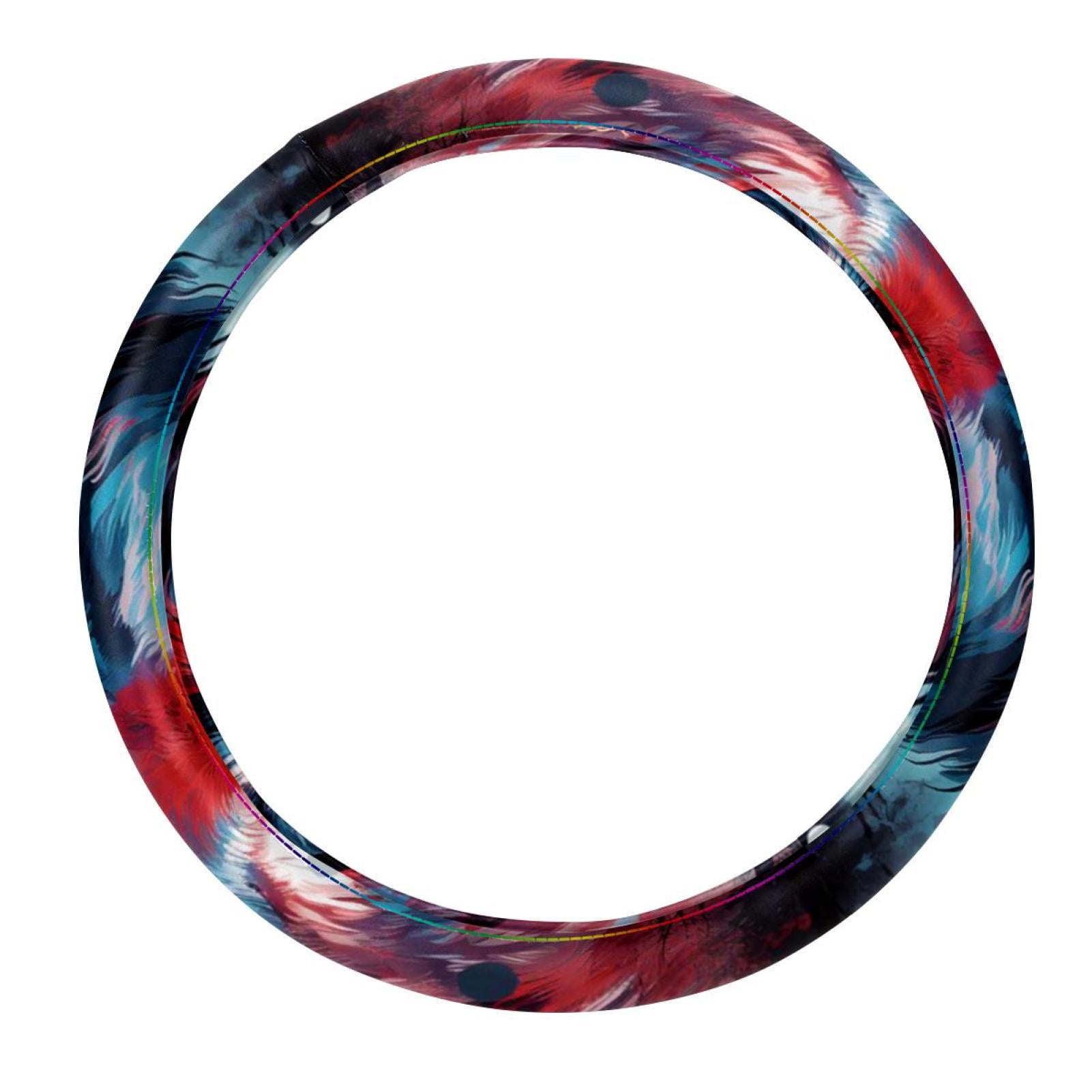 Wolf 14.5 Inch Printing PVC Leather Car Wheel Cover Auto Accessories ...