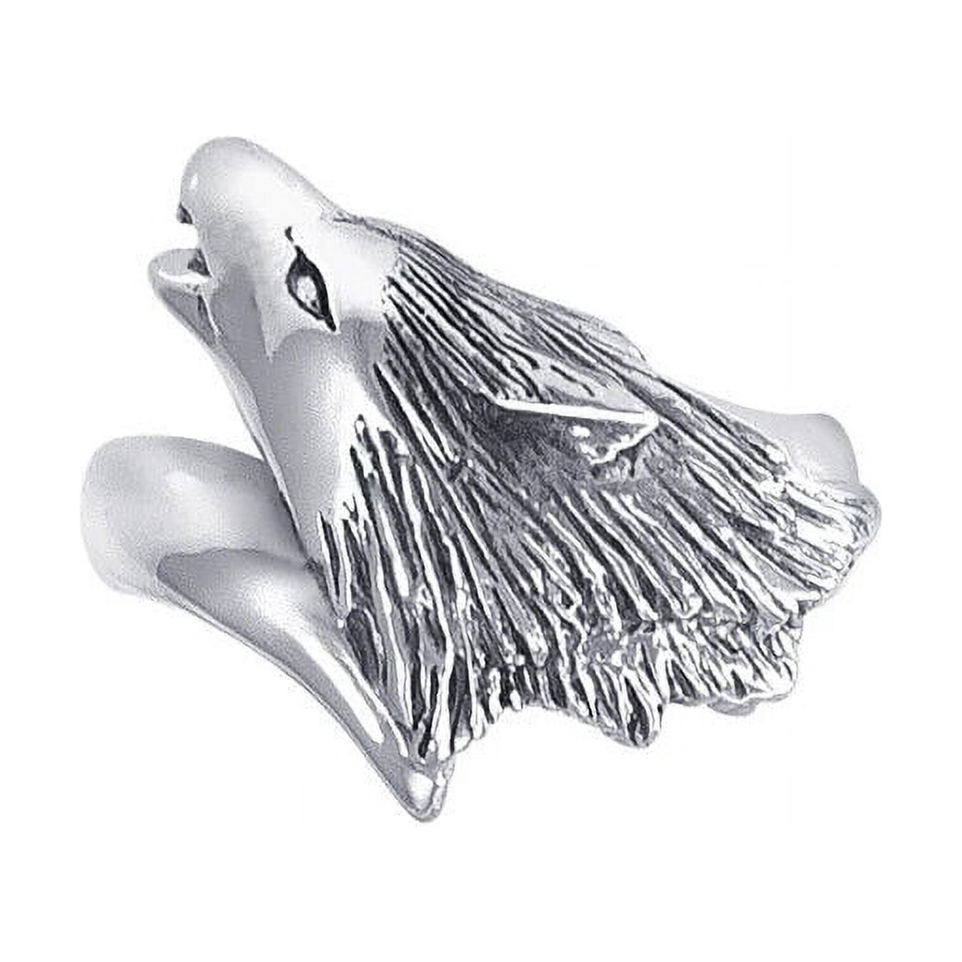 Wolf .925 Sterling Silver Ring Peter Stone Jewelry Fine Snarling Animal ...