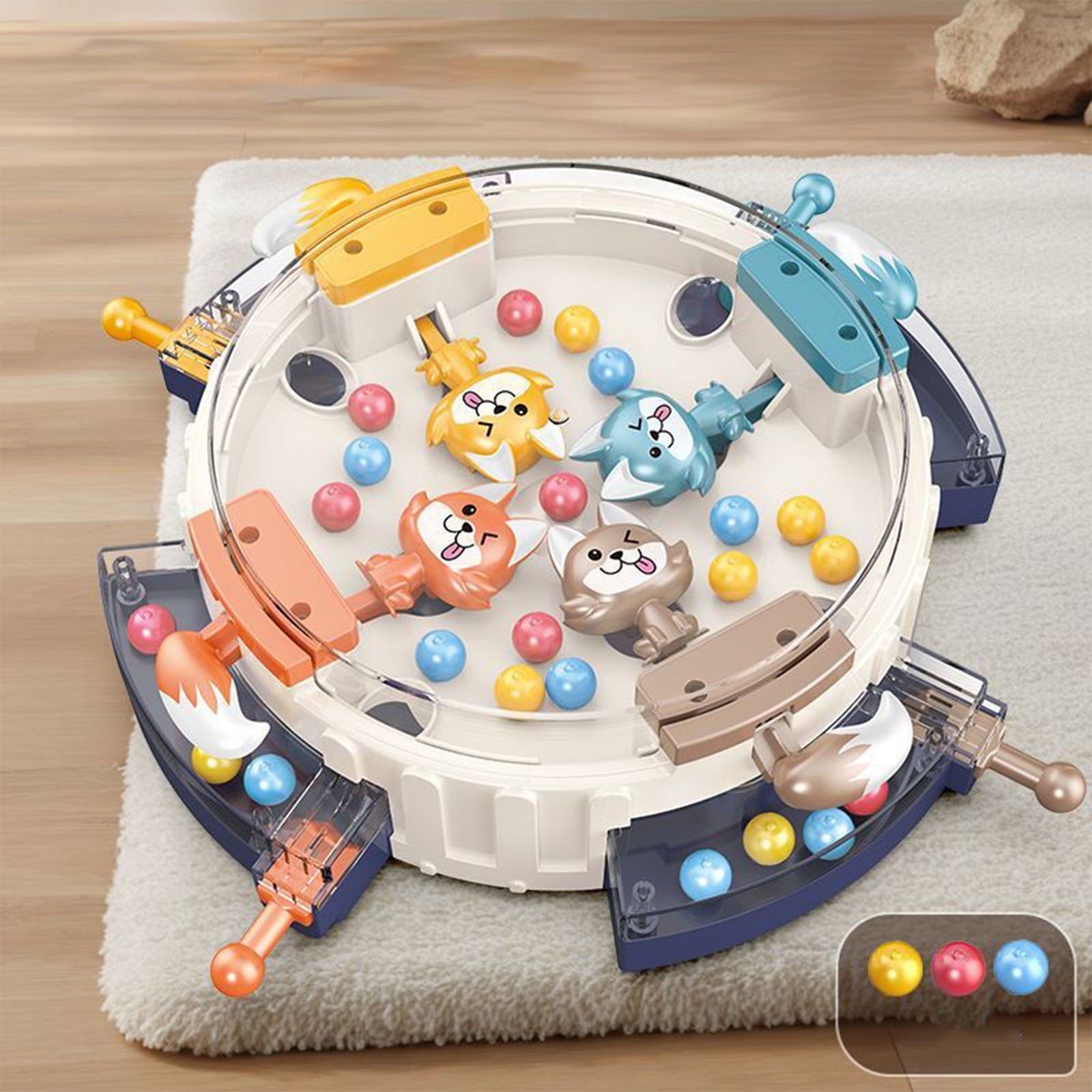 Wolf Bean-Eating Arcade Game Console, Interactive Family Board Game for ...