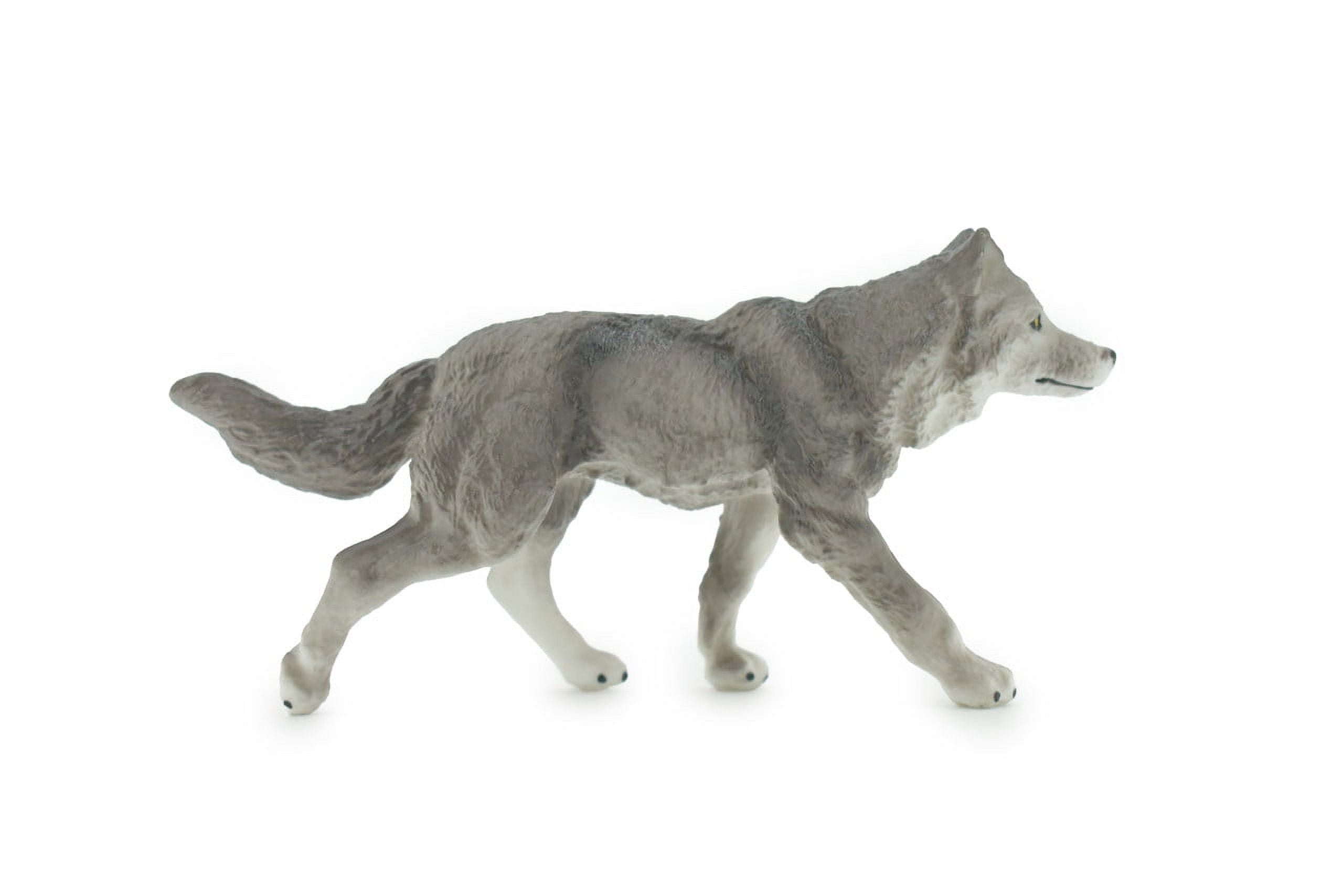 Wolf, Black and Gray, Timber Wolf, Museum Quality, Hand Painted, Rubber ...