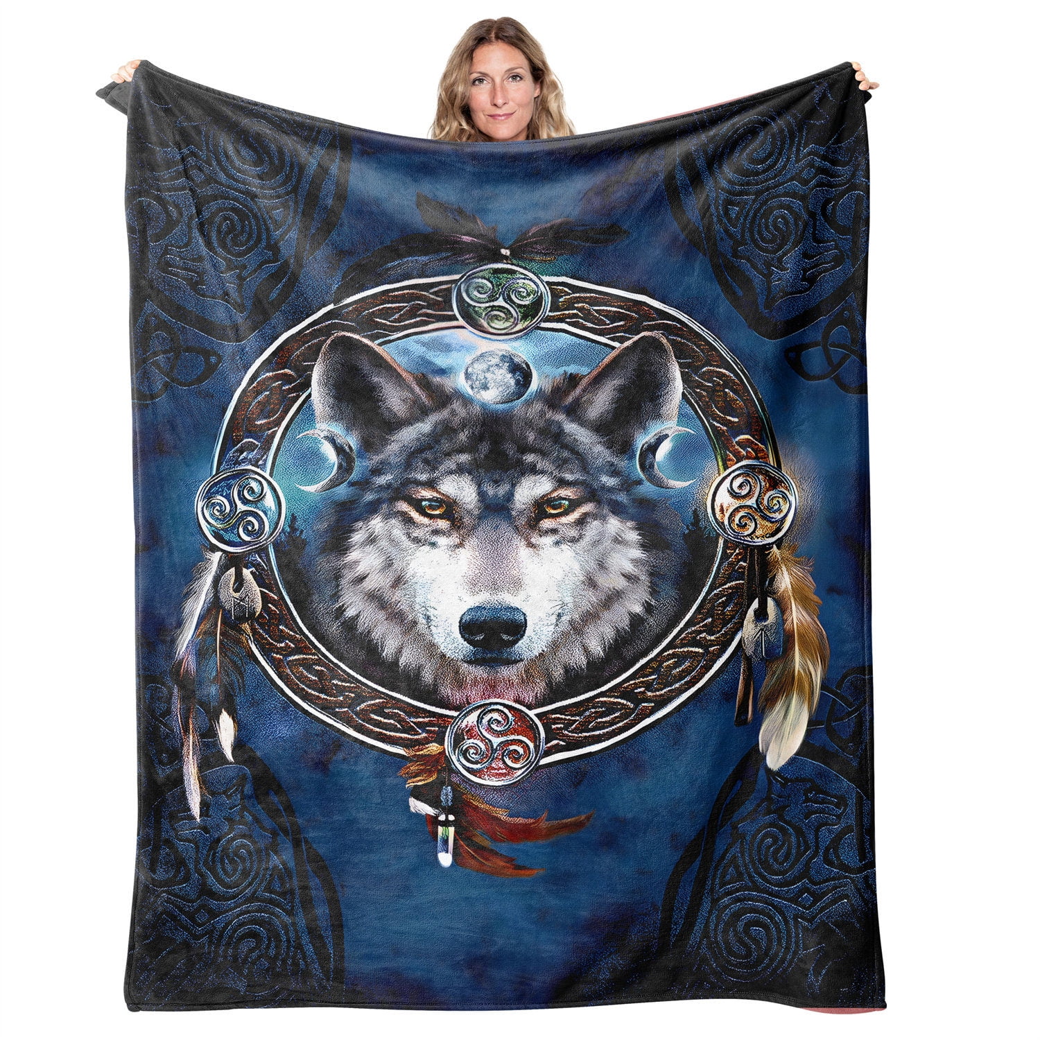 Wolf Blanket for Wolf Lovers Wolf Blanket Gifts for Men Soft Plush Cozy ...