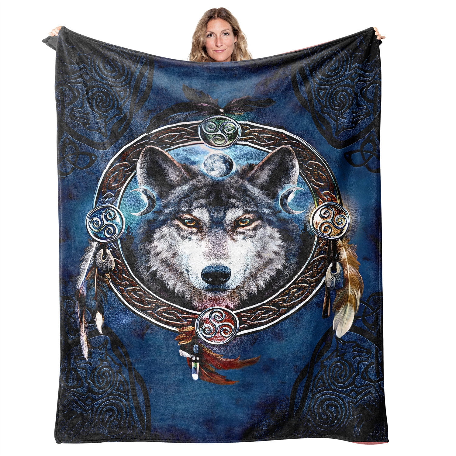 Wolf Blanket for Wolf Lovers Wolf Blanket Gifts for Men Soft Plush Cozy ...