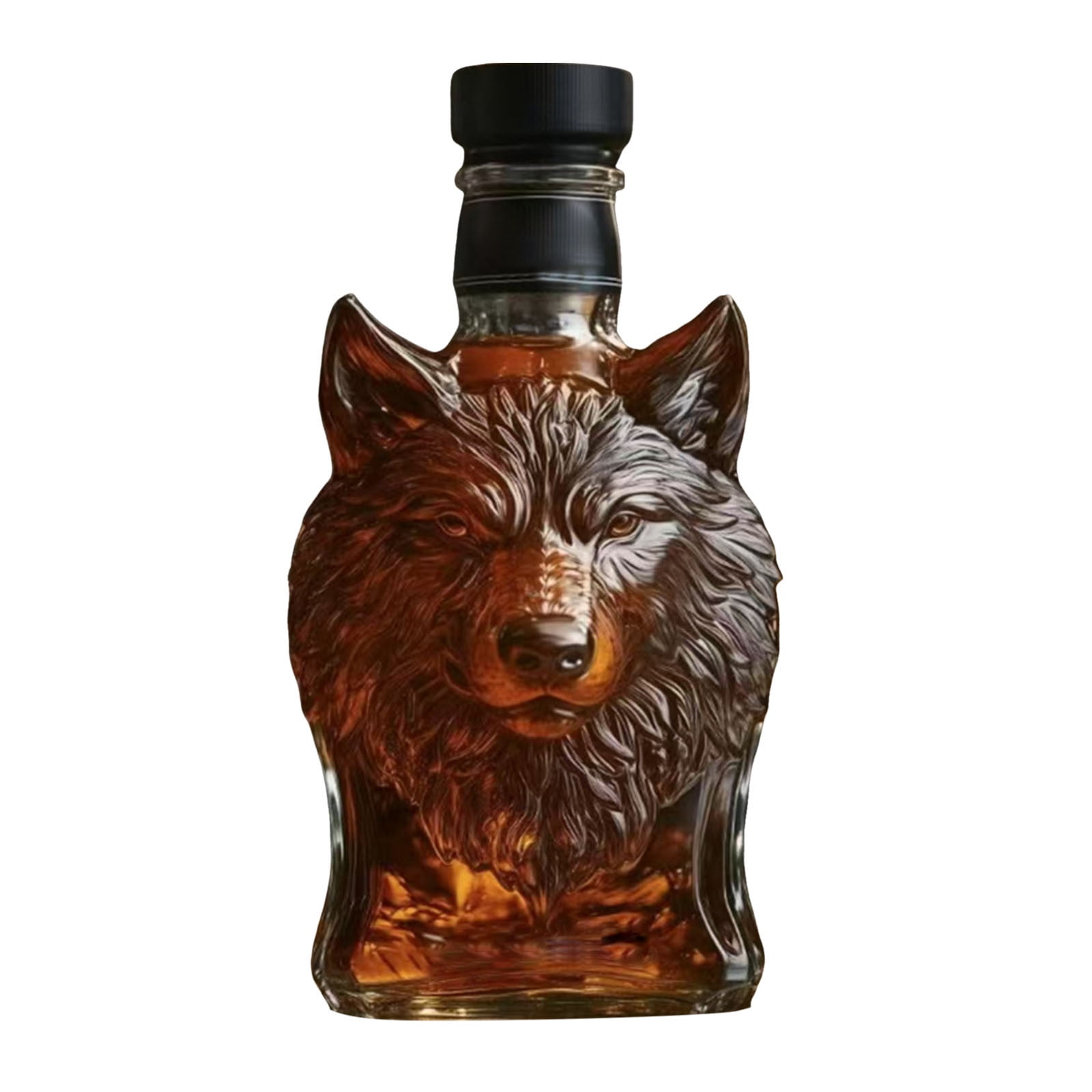 Wolf Bottle 2025 Funny Wolf Unique Animal Glass Set Wolf For Men Dad ...