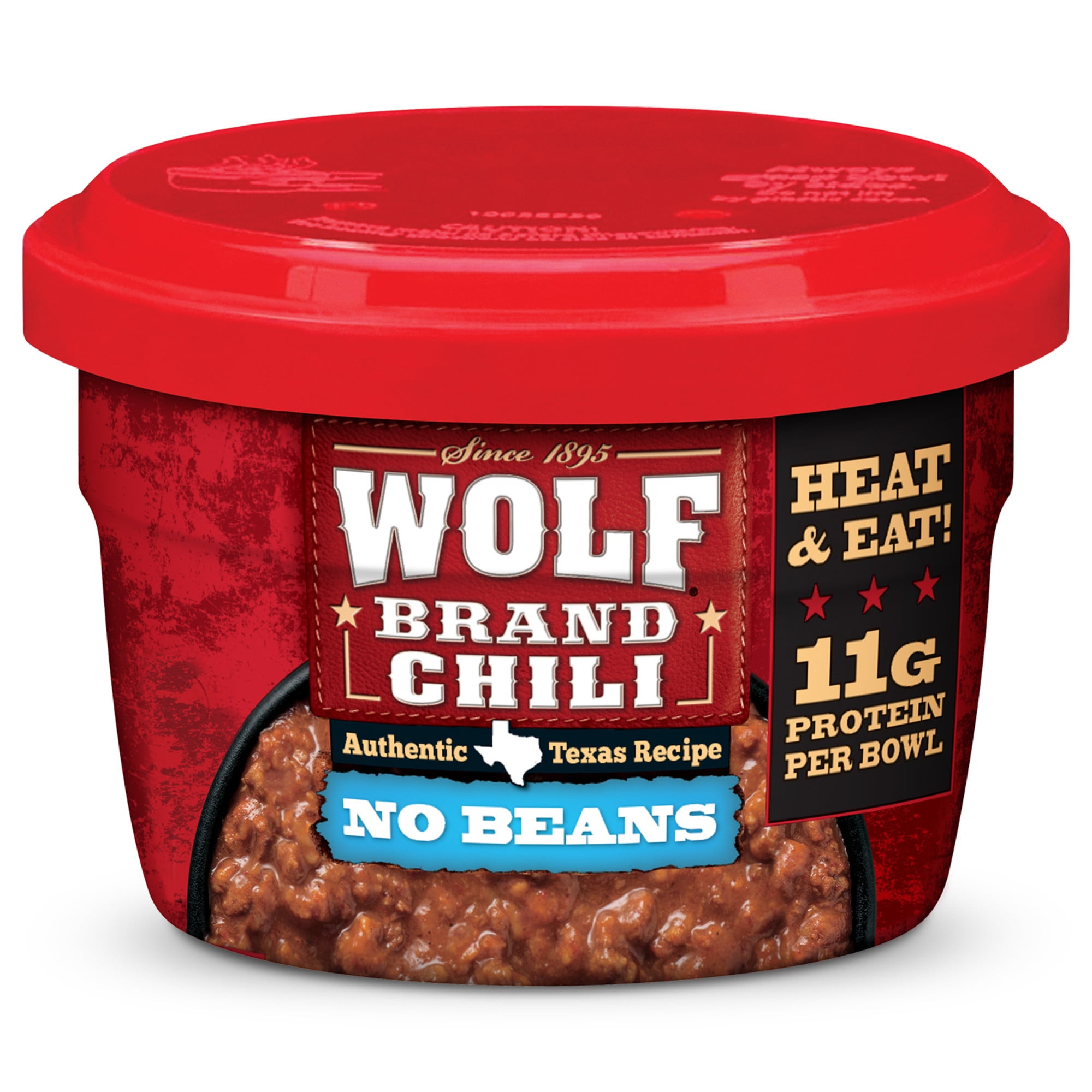 Wolf Brand Chili No Beans, Microwaveable Beef Bowls, Ready To Eat, 7.25 oz. - Walmart.com