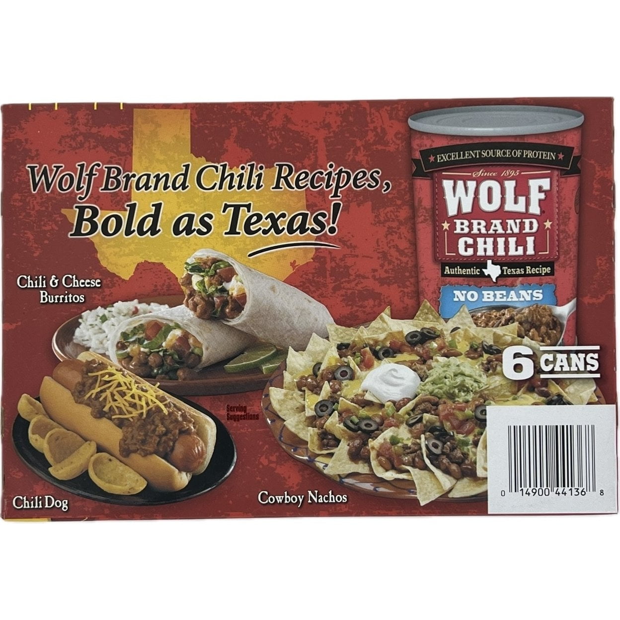 Wolf Brand Beef Chili Without Beans, 15 Ounce Cans, Pack of 6 - Walmart.com