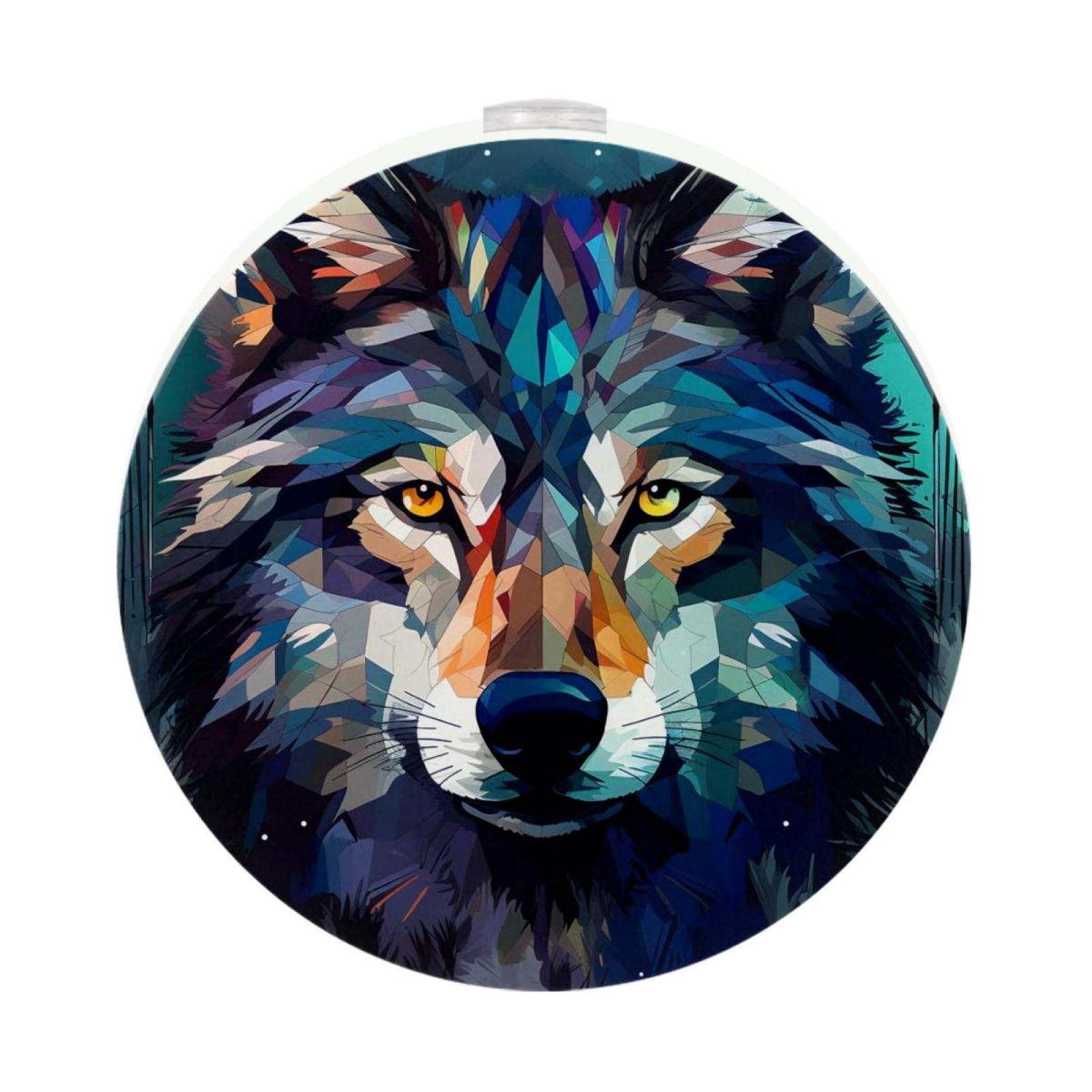 Wolf Bright and Compact LED Round Night Light - Set of 2, Energy ...