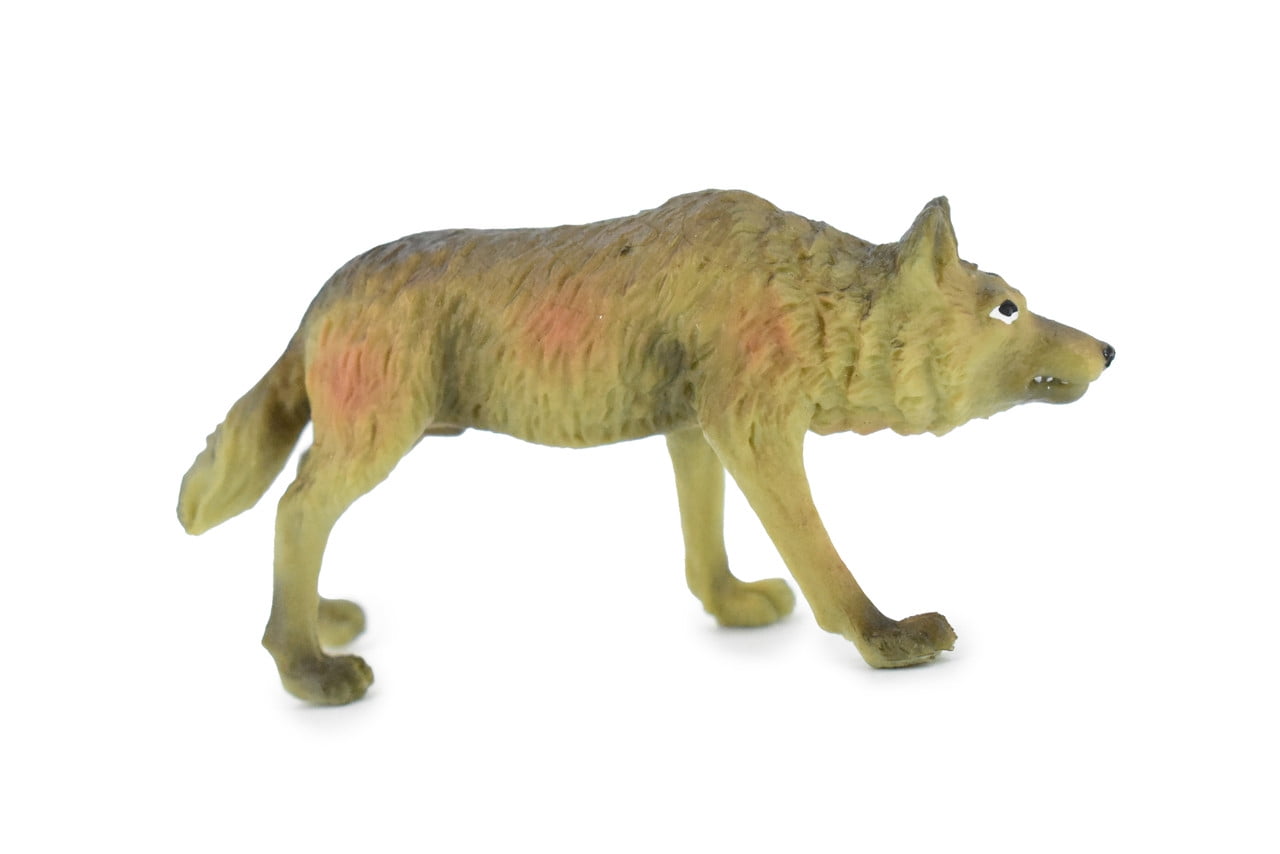 Wolf, Brown Timber Wolf, Museum Quality, Hand Painted, Rubber Animal ...