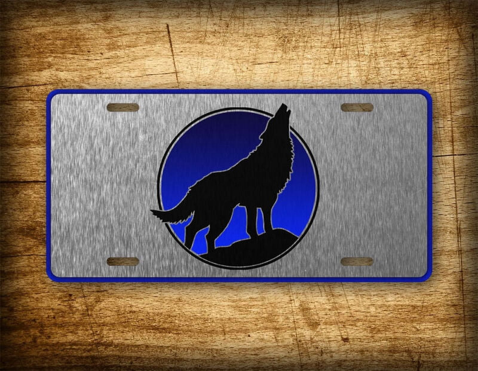 Wolf Call of the Wild License Plate Coyote Howling Auto Tag Dog Nature ...
