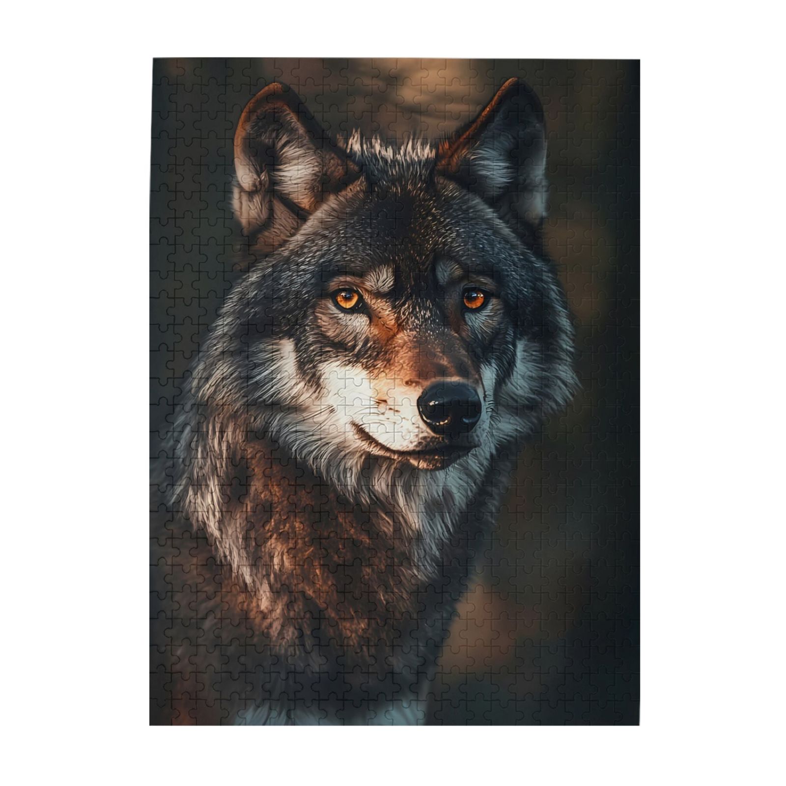 Wolf Canis Lupus Mammal Animal 500-Piece Wooden Jigsaw Puzzle for ...