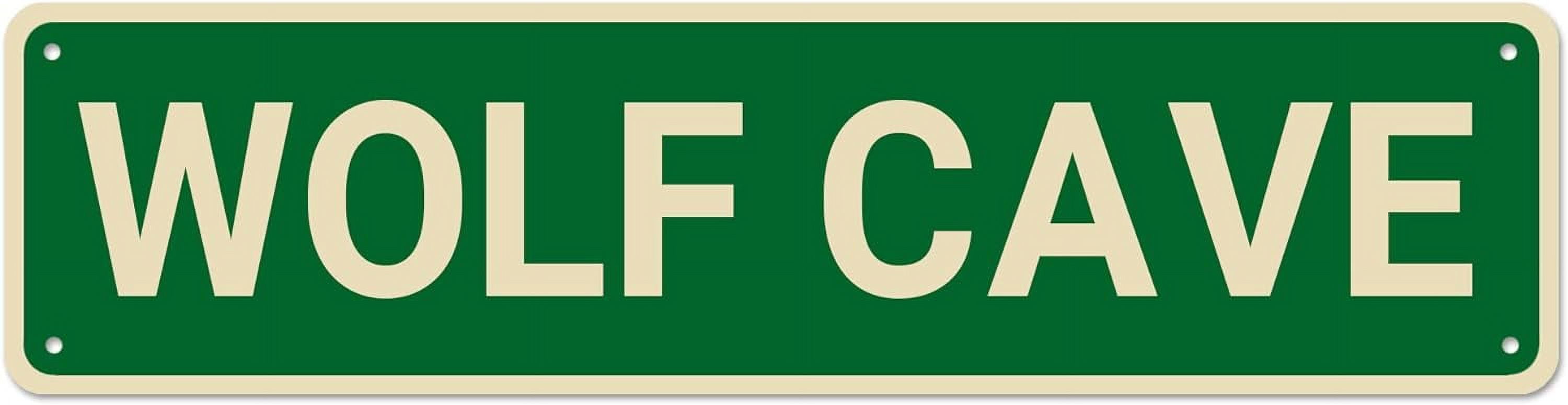 Wolf Cave Wolf Sign, Wolf Sign Wolf Decor Wolf Lover Gift, Funny Wall ...