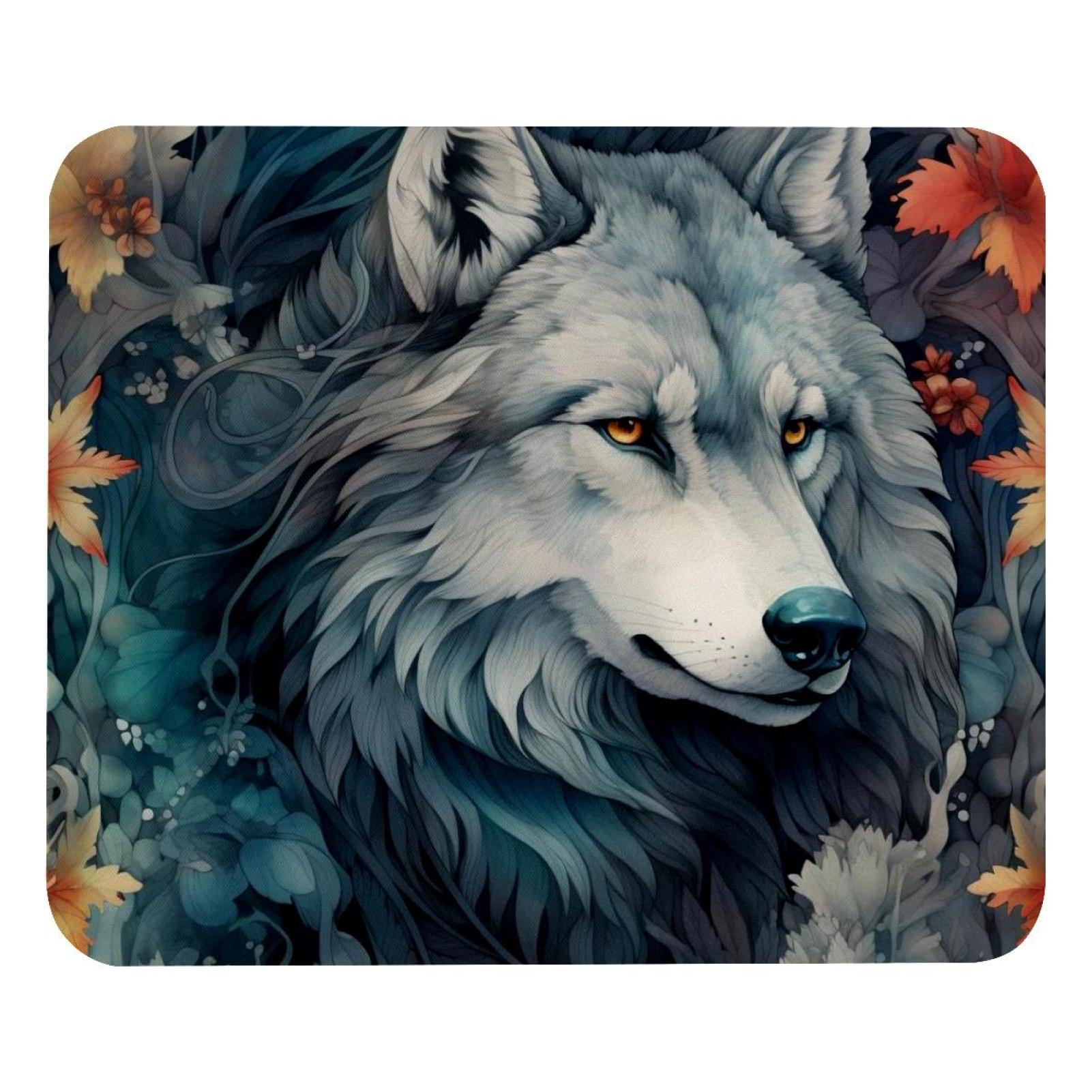 Wolf Computer Mouse Pad,Rubber Mouse Mat for Gaming, Office, Laptop, PC ...