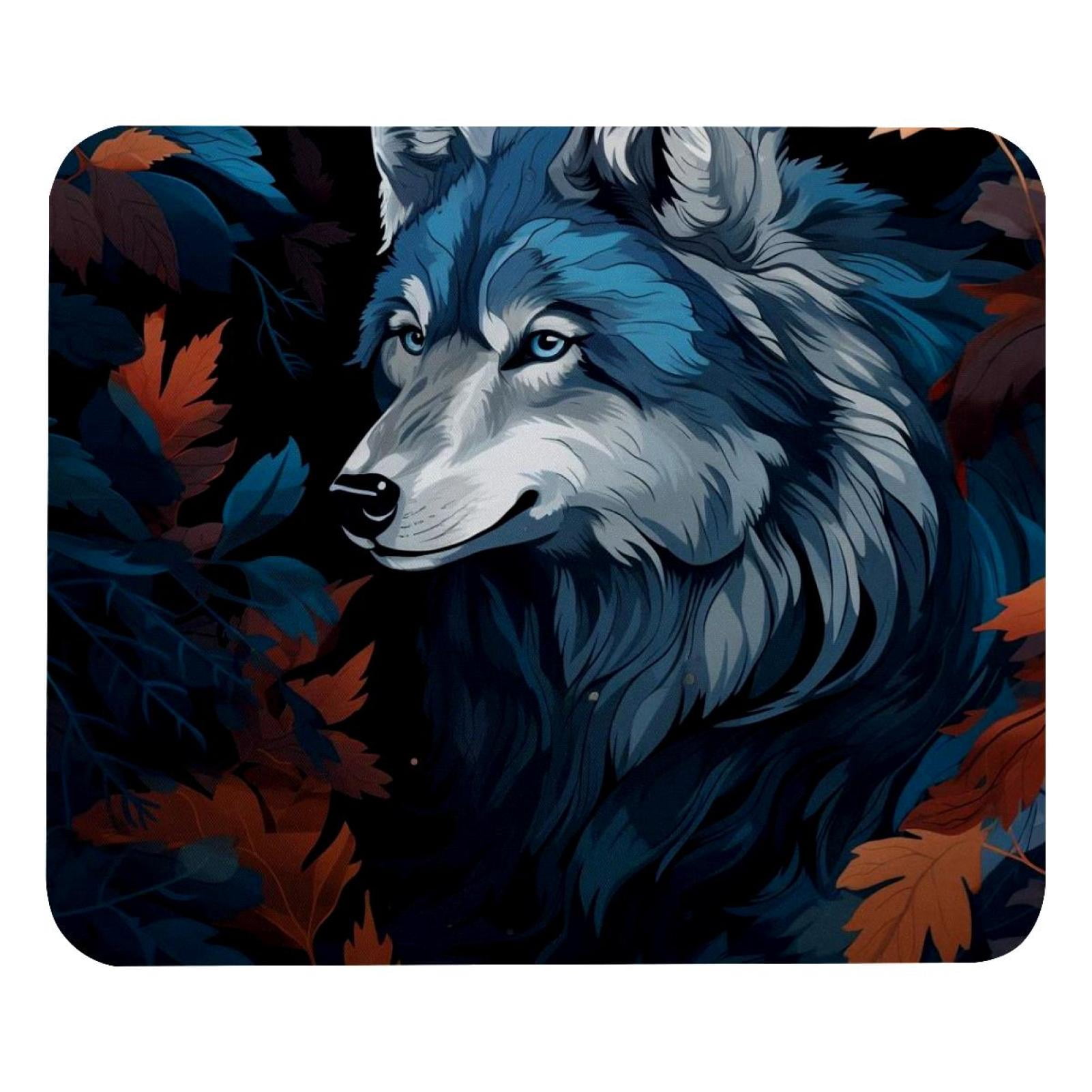 Wolf Computer Mouse Pad,Rubber Mouse Mat for Gaming, Office, Laptop, PC ...