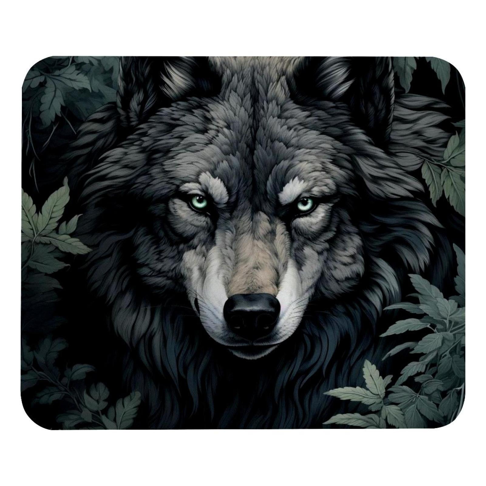 Wolf Computer Mouse Pad,Rubber Mouse Mat for Gaming, Office, Laptop, PC ...