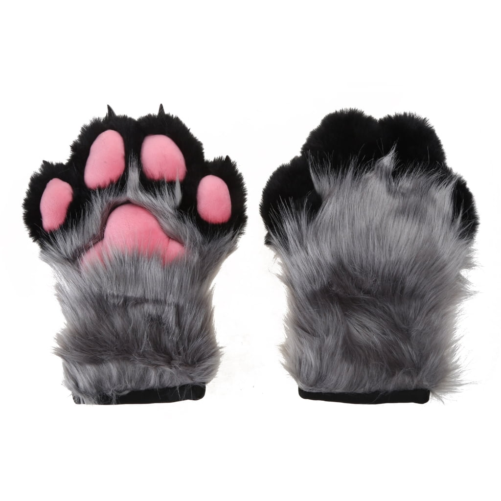 Wolf Dog Foxes Paw Claw Gloves Costume Accessories Cosplays Animal ...