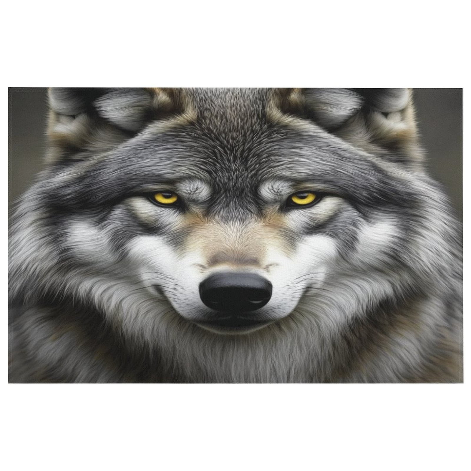 Wolf Face Adult Home Decor Bedroom Living Room Crystal Velvet Carpet ...