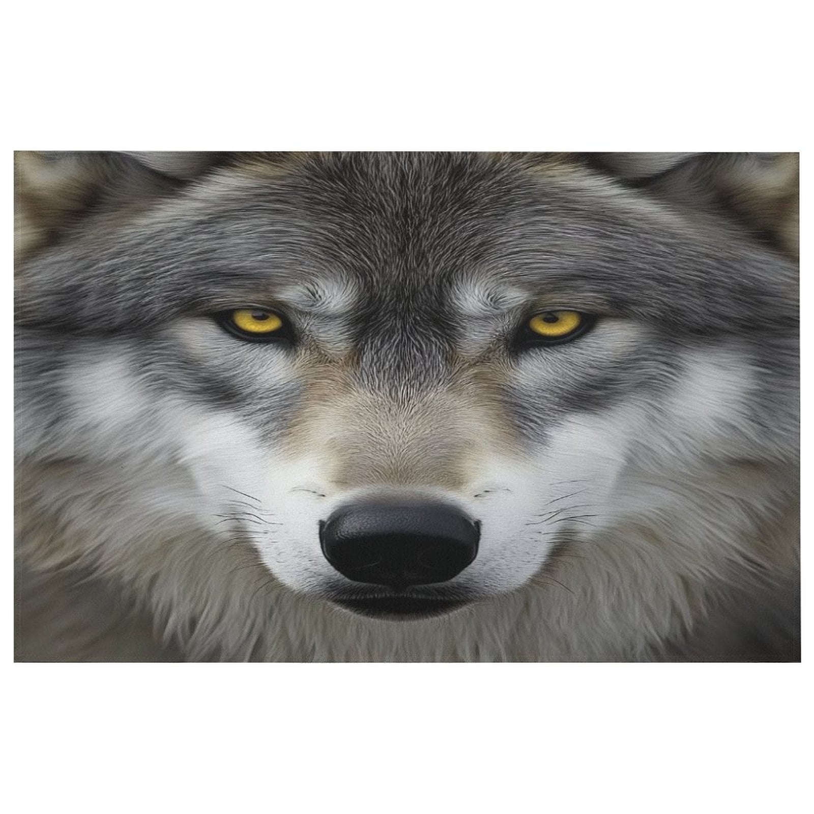 Wolf Face Adult Home Decor Bedroom Living Room Crystal Velvet Carpet ...
