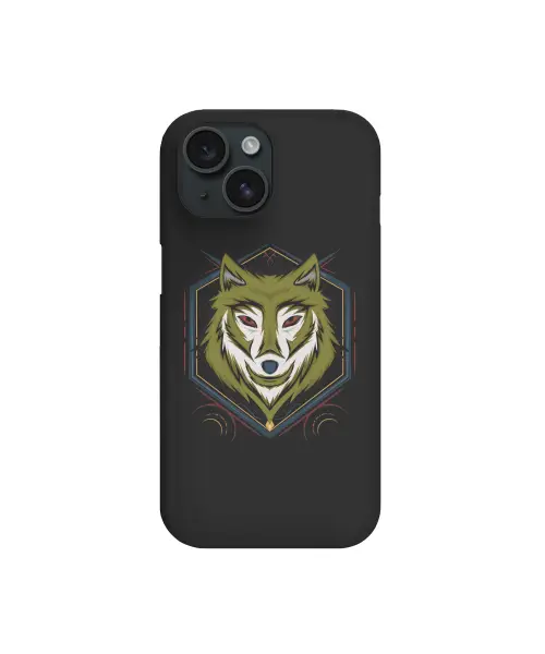 Wolf Face Logo Mascot Head Wolves Cool Phone Case for iPhone 16 15 14 ...