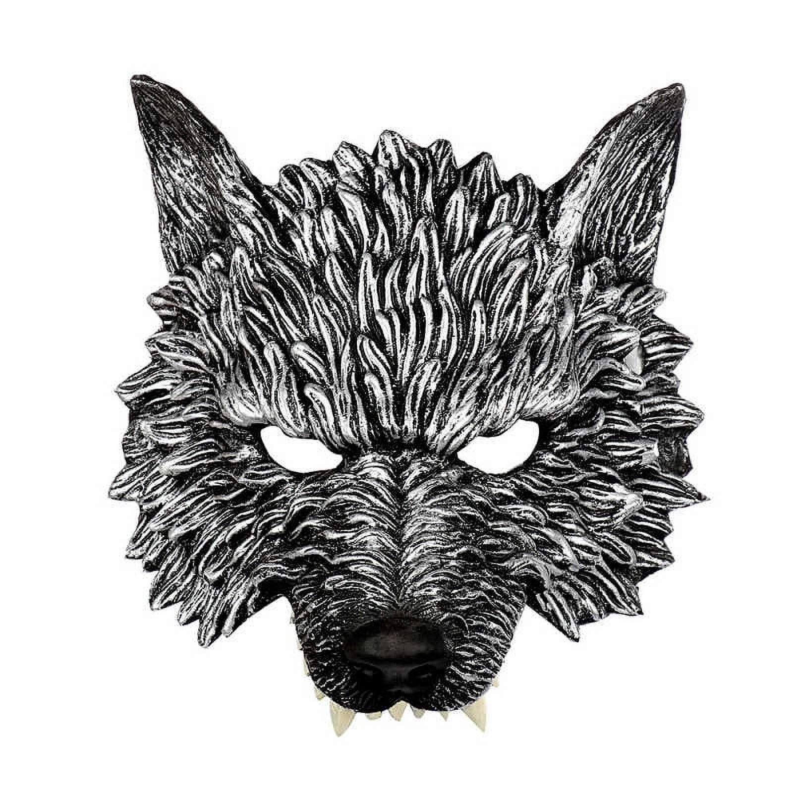 Wolf Face Mask, Adult, Reusable Face Mask, Washable Face Mask, Half ...