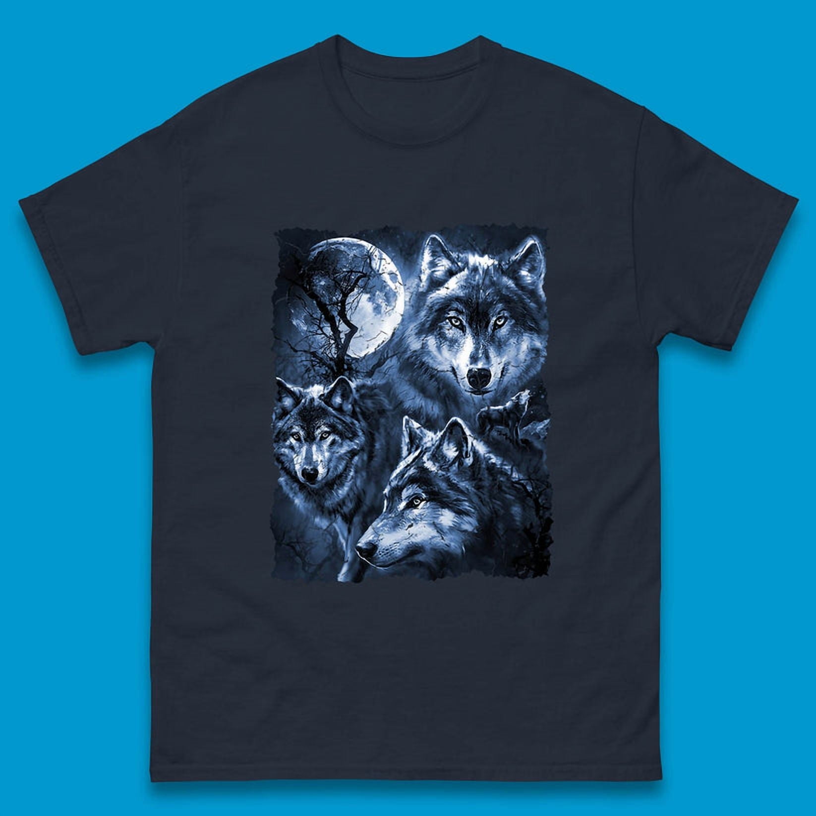 Wolf Family Howling 3 Wolf Moon Wild Free Wolves Three Gray Wolf Dog ...