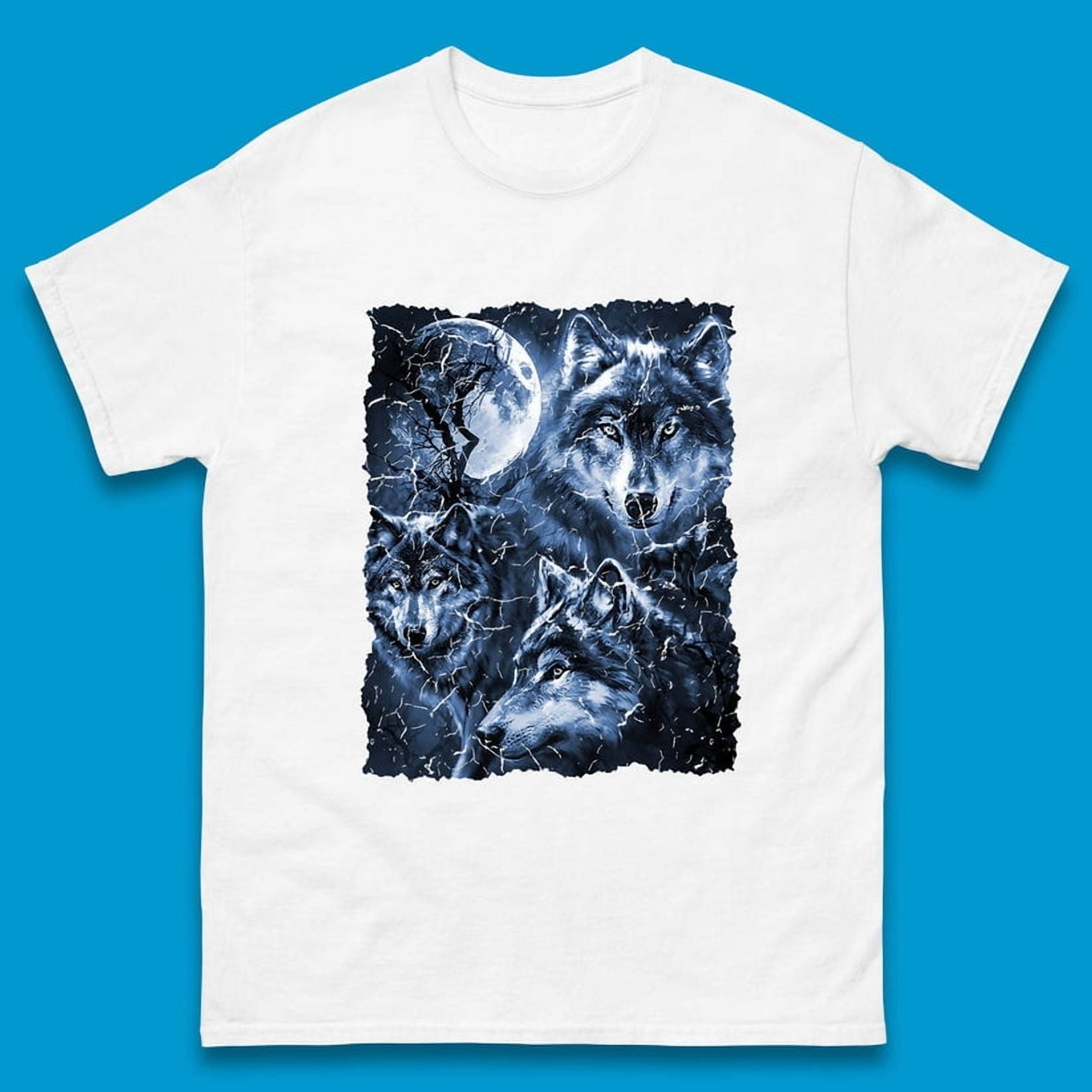 Wolf Family Howling 3 Wolf Moon Wild Free Wolves Three Gray Wolf Dog ...