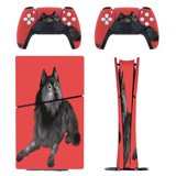 Wolf, Fierce PS5/PS5 Slim Digital Disc Skin Sticker For Console And ...