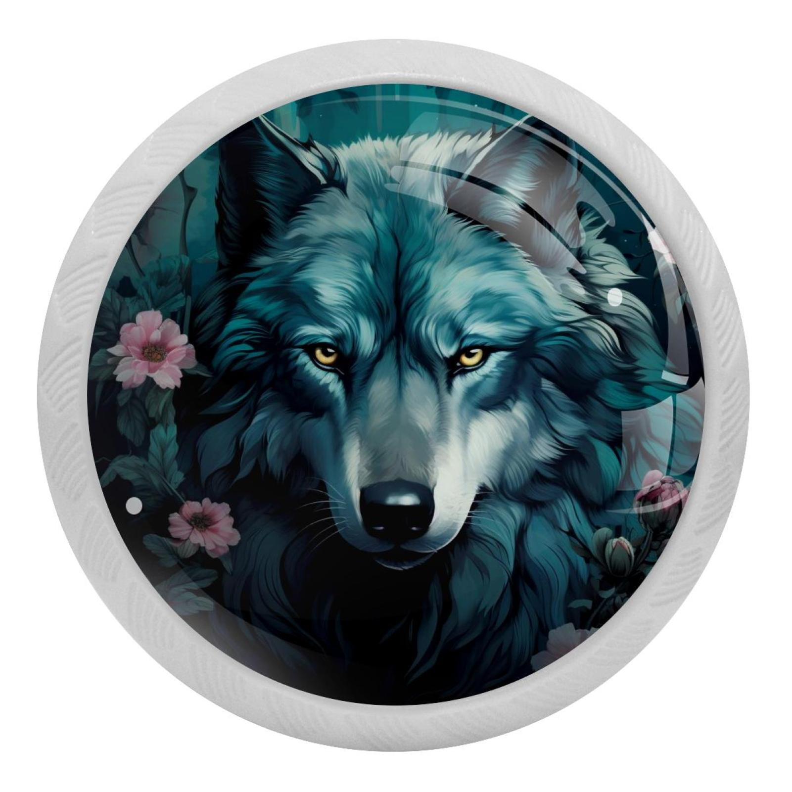 Wolf Fluorescent Drawer Pulls: Round 4-Pack with Glow-in-the-Dark Knobs ...