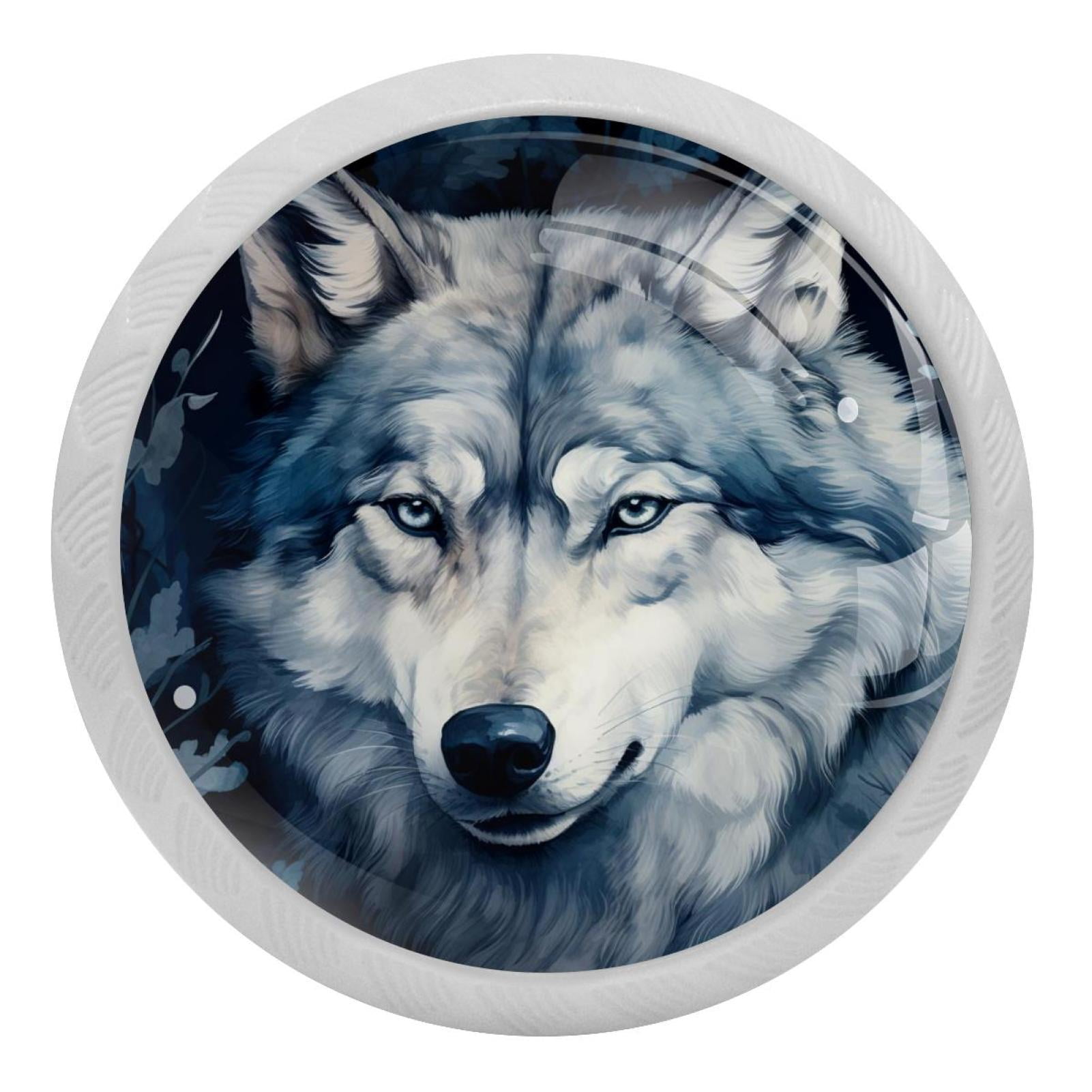 Wolf Fluorescent Drawer Pulls with Screws - Round 4-Pack: Glow-in-the ...