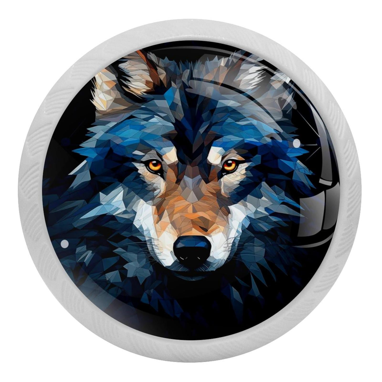 Wolf Fluorescent Drawer Pulls with Screws: Round 4-Pack, Glow-in-the ...