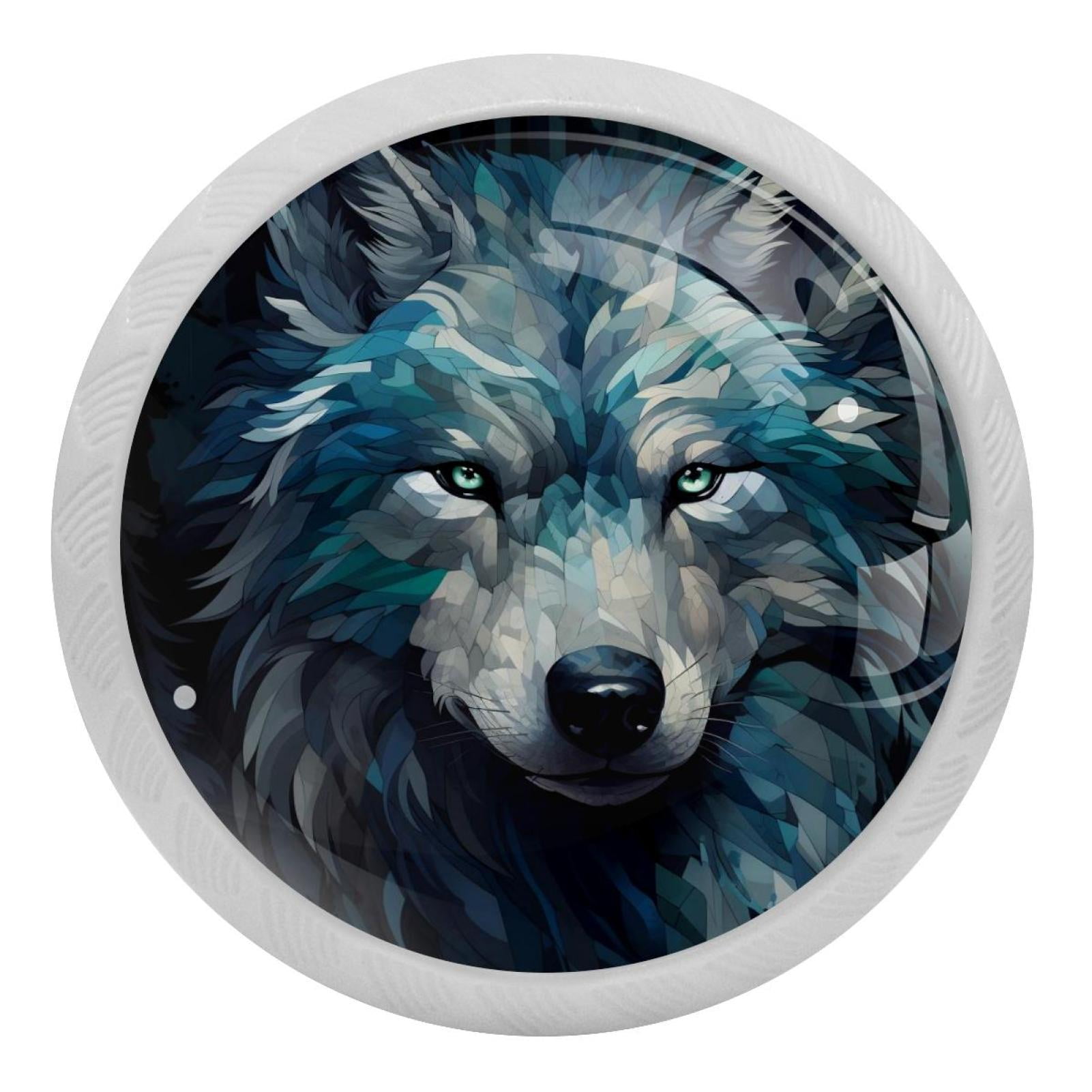 Wolf Fluorescent Drawer Pulls with Screws: Round 4-Pack, Glow-in-the ...