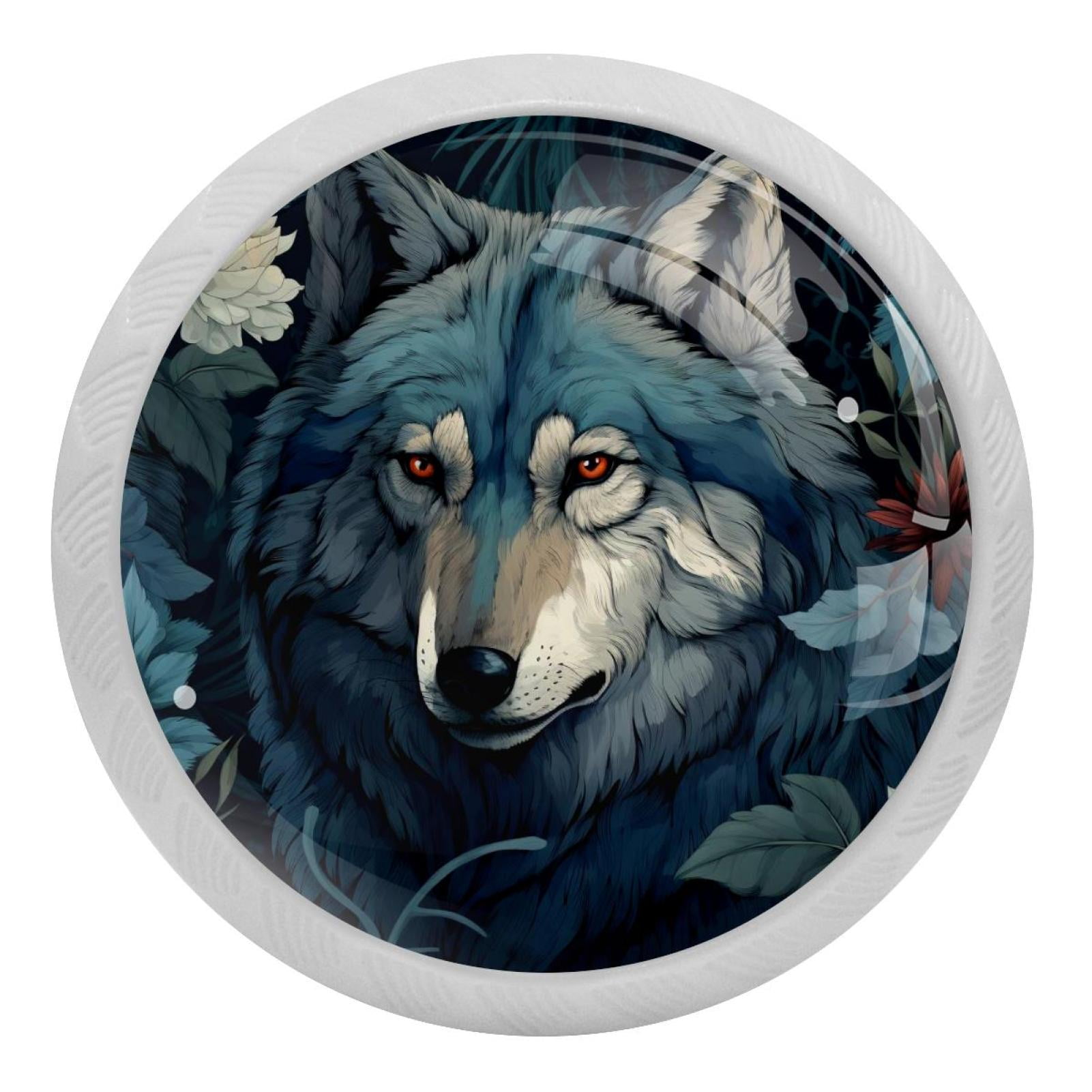 Wolf Fluorescent Drawer Pulls with Screws: Round 4-Pack, Glow-in-the ...